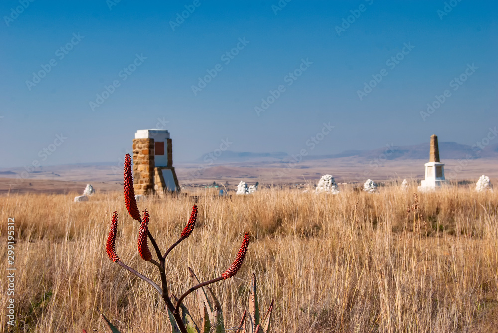 The site of the Battle of Isandlwana between the British Army and Zulus ...