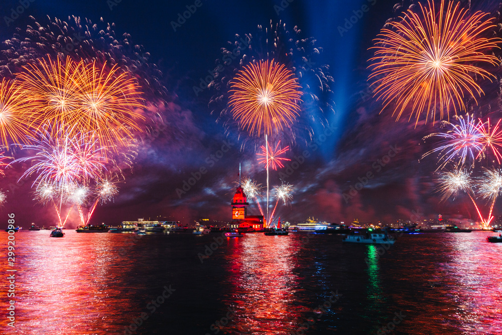 Istanbul, Uskudar Salacak / Turkey - 29 October 2019: The Republic ...