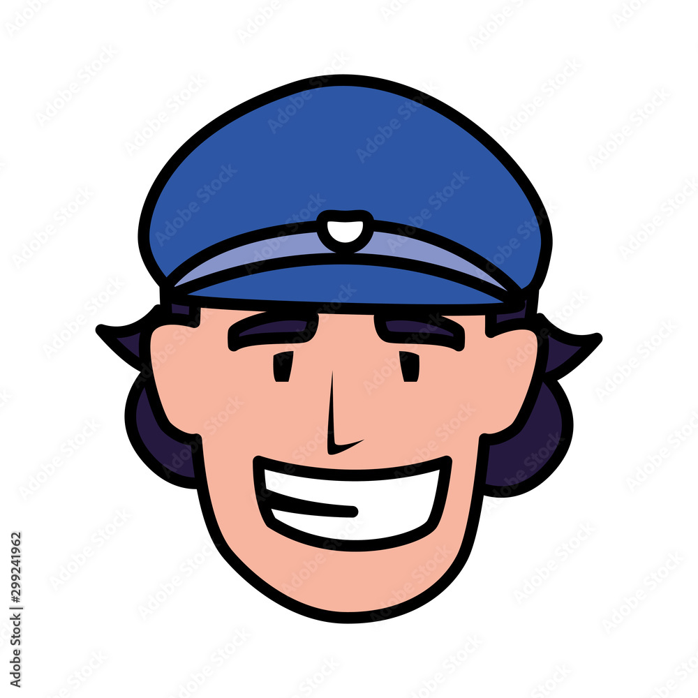 Isolated train driver person vector design Stock Vector | Adobe Stock