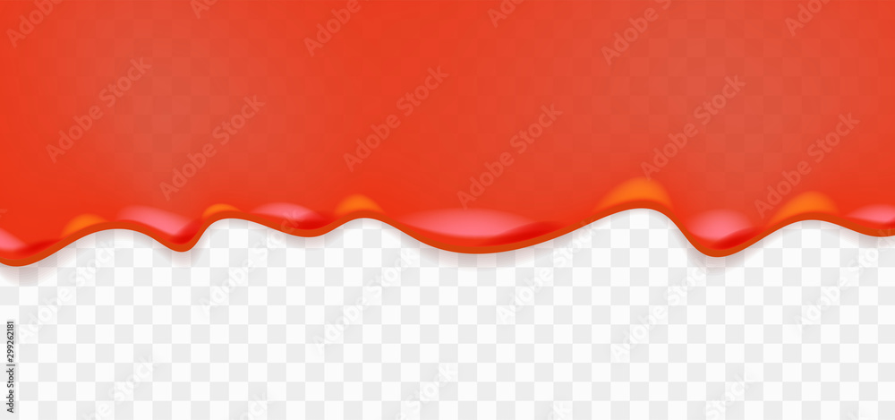 Red dripping slime pattern Stock Vector | Adobe Stock