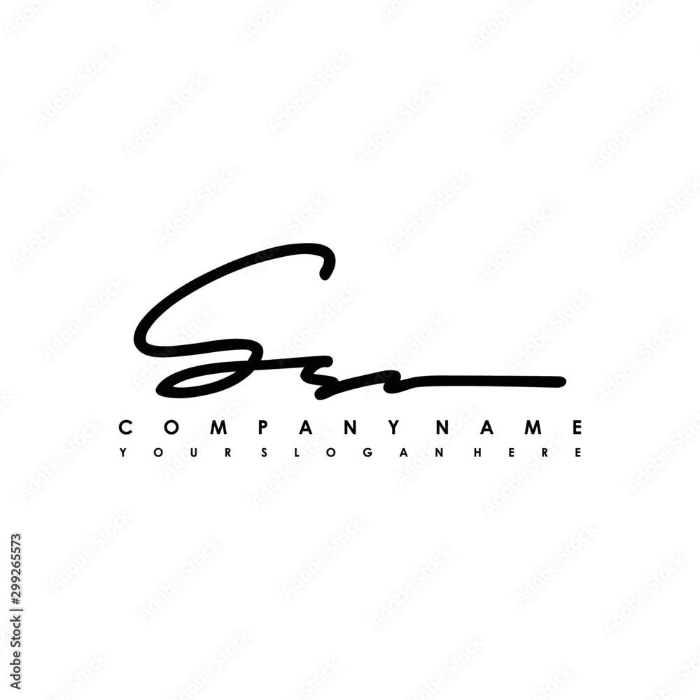 SS initials signature logo. Handwriting logo vector templates. Logo for ...