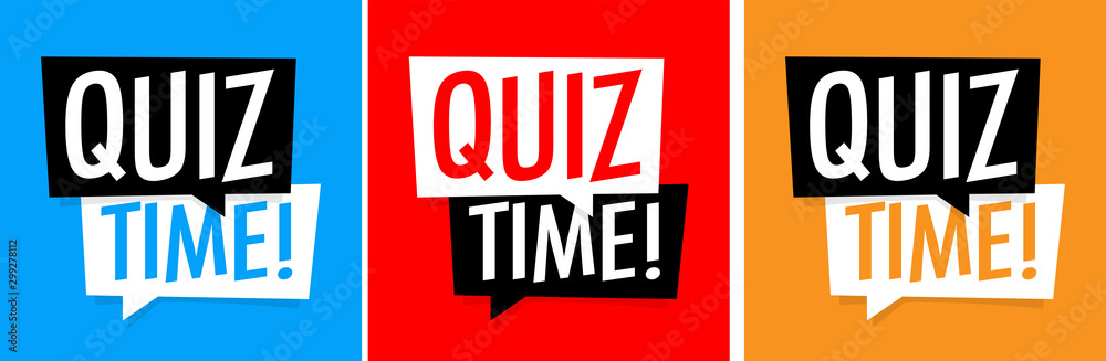 Quiz time Stock Vector | Adobe Stock