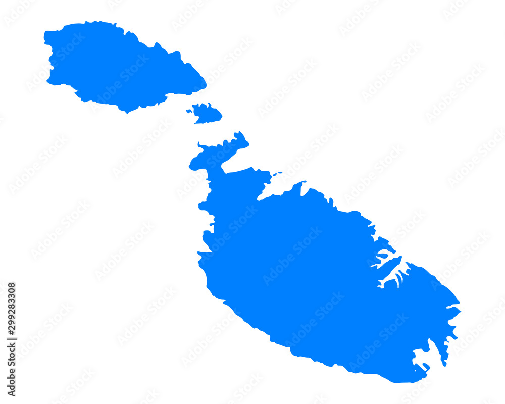 Karte von Malta Stock Vector | Adobe Stock