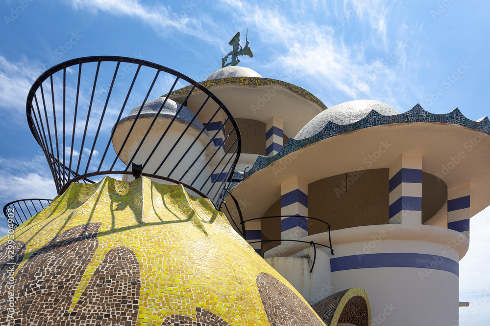 Foto Stock La Torre de la Creu is a modernist building in Sant Joan ...