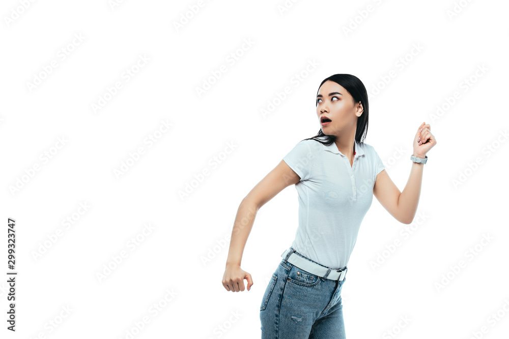 Girl Running Away Scared