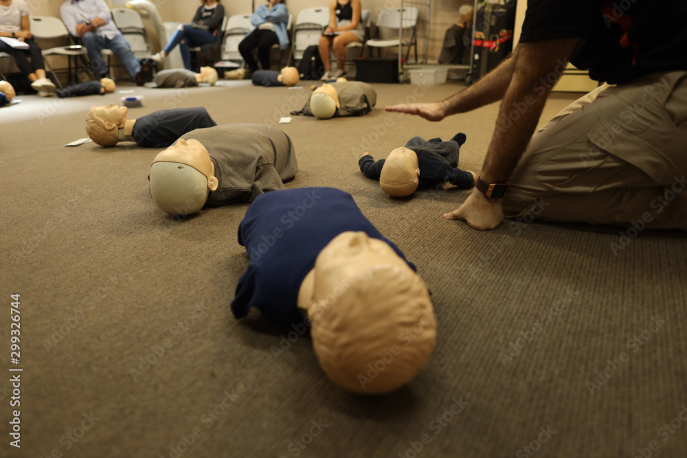 Safe workplaces clean picture of children dummy head with defocused of ...