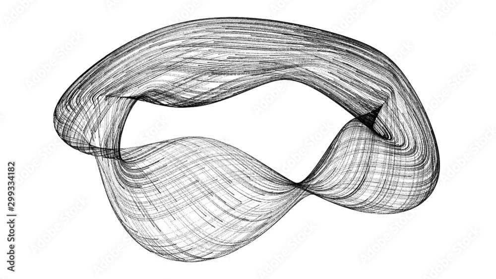 Drawing Complex 3d Model of Threaded Higher Dimensions Morphed Shape ...