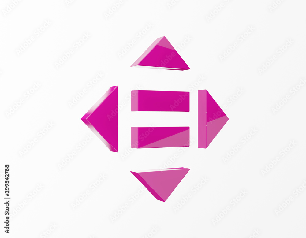 Sustainable Development Goals Reduced Inequality icon. 3D rendering ...