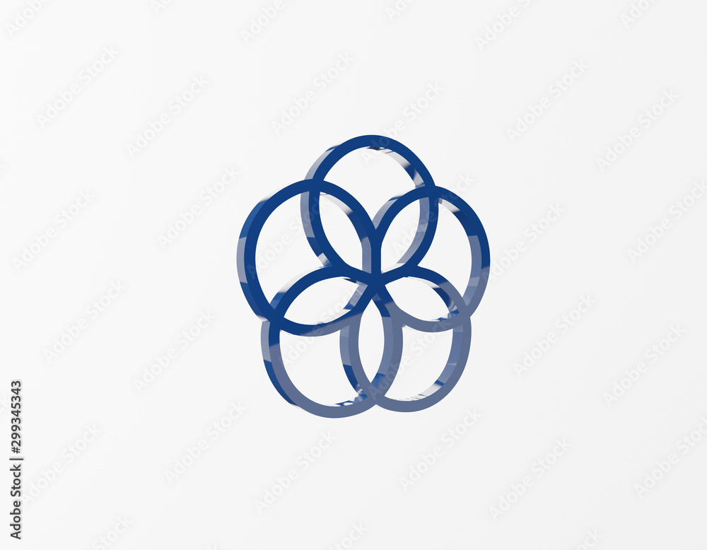 Sustainable Development Goals Partnerships to achieve the Goal icon. 3D ...