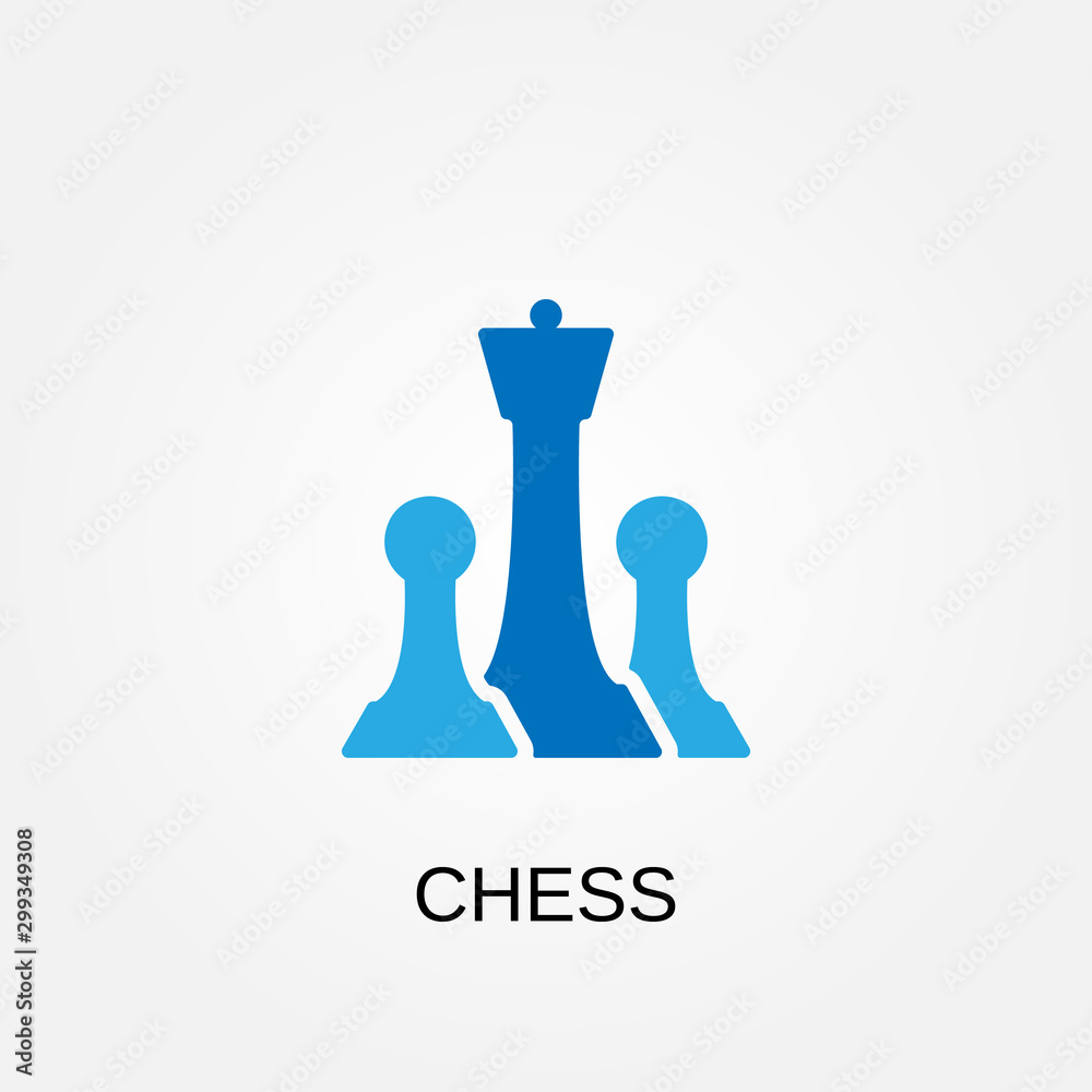 Chess icon. Chess symbol. Flat design. Stock - Vector illustration ...