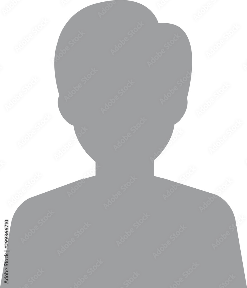 Default avatar profile icon. Grey photo placeholder. Hand drawn, modern ...