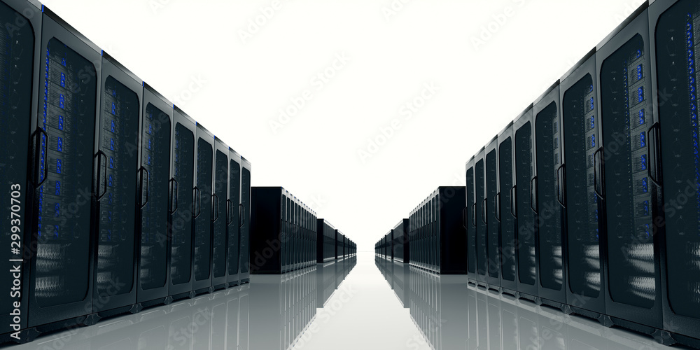 Server Room extremely detailed and realistic high resolution 3d ...