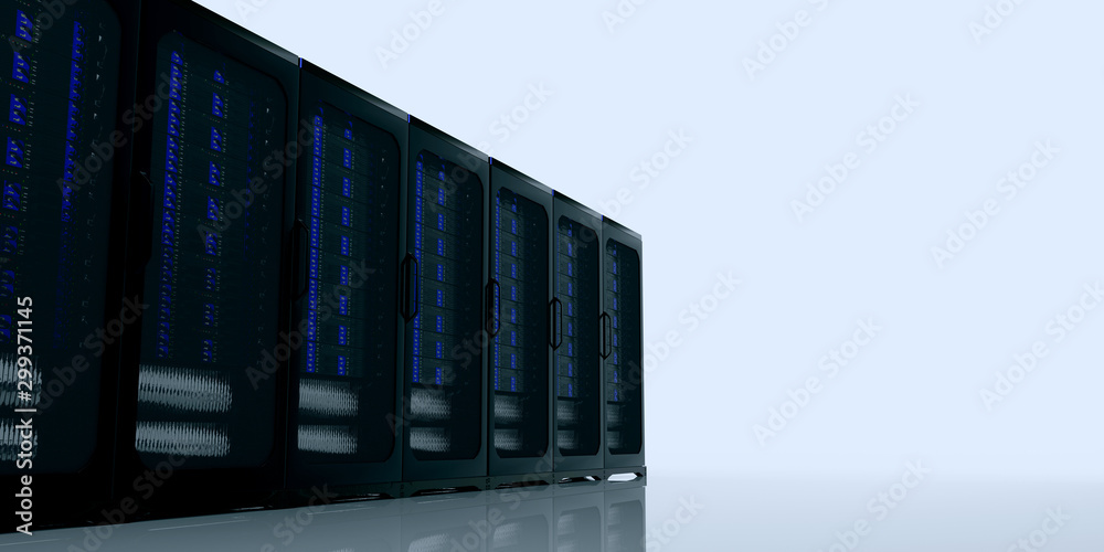 Server Room extremely detailed and realistic high resolution 3d ...