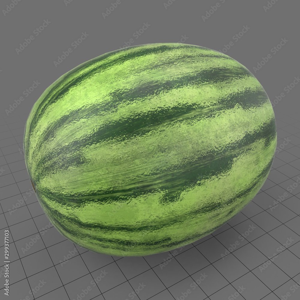 Watermelon Stock 3D asset | Adobe Stock