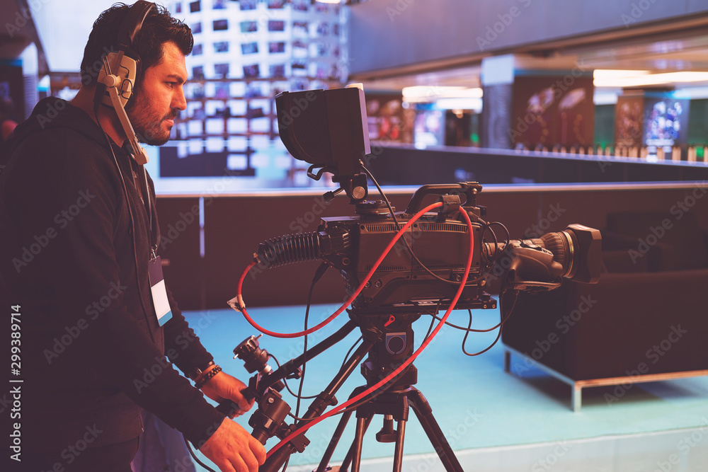 News Studio Cameraman