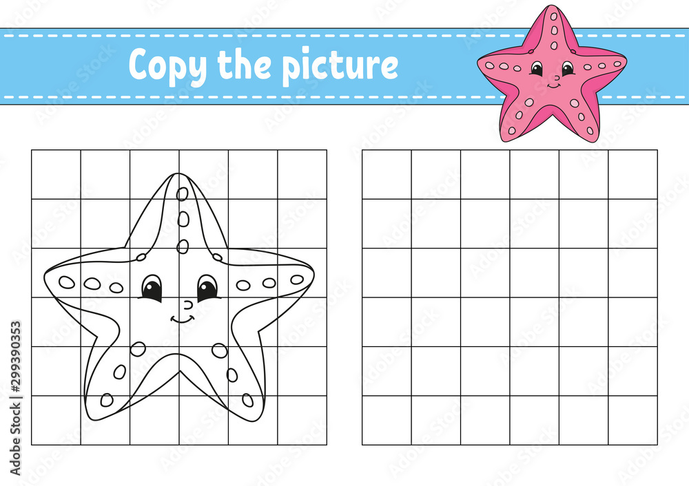 Copy the picture. Coloring book pages for kids. Education developing ...