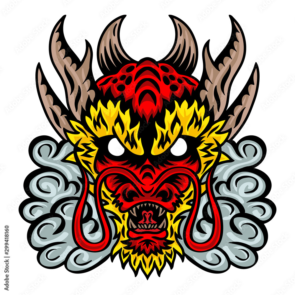 Dragon Face Designs