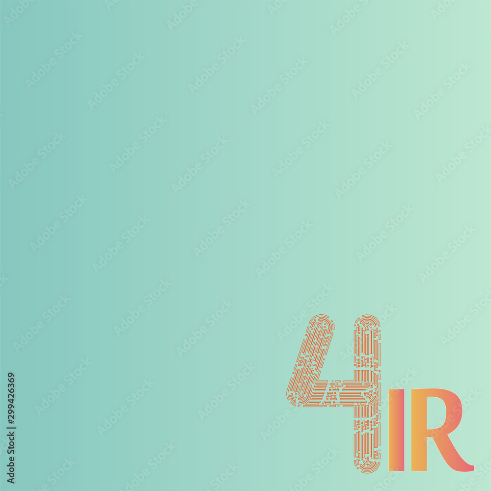 Background of the future on the theme of the fourth industrial ...