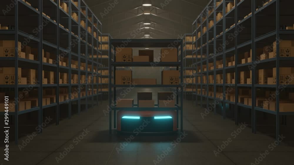 Factory Automation with AGV in transportationto increase transport more ...