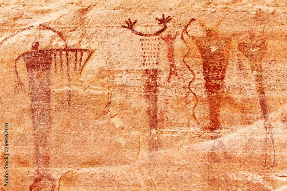 Rock Art People Stock Photo | Adobe Stock