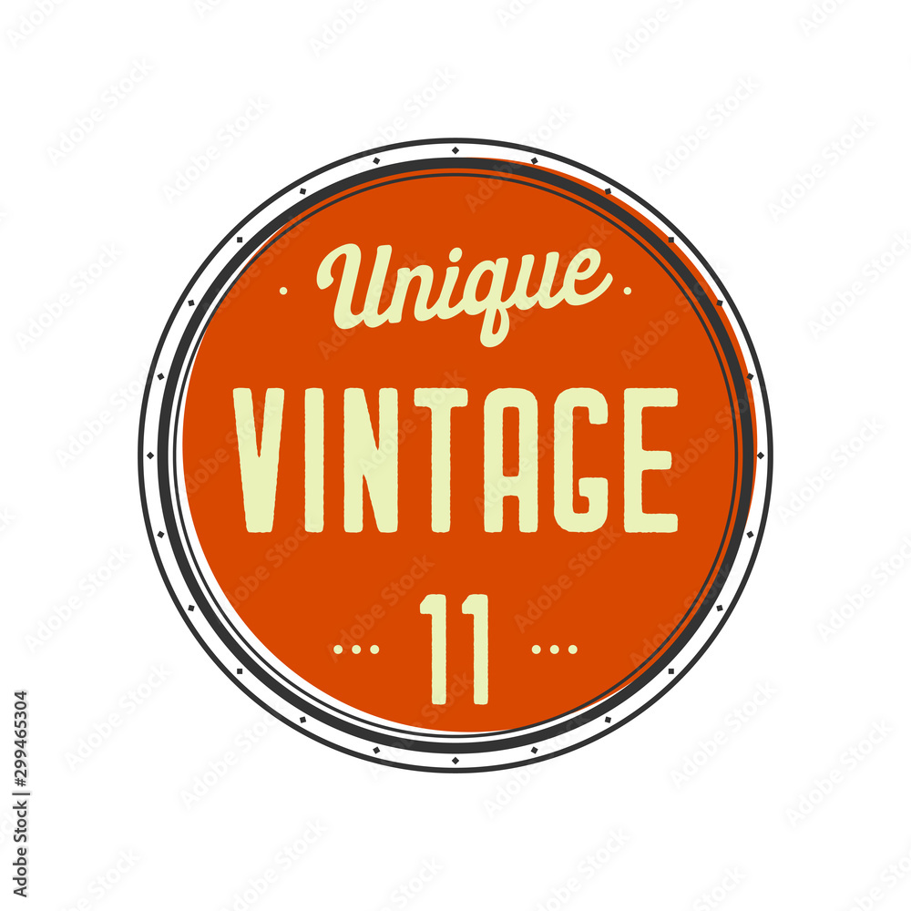 Label logo vintage style minimalist design for product food and drink ...