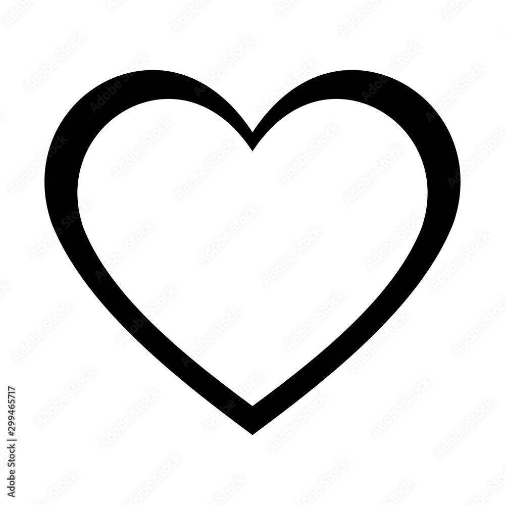 heart icon design element. Logo element illustration. Love symbol icon ...