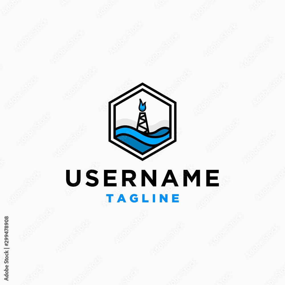 oil mining logo design inspiration . petroleum logo design template ...