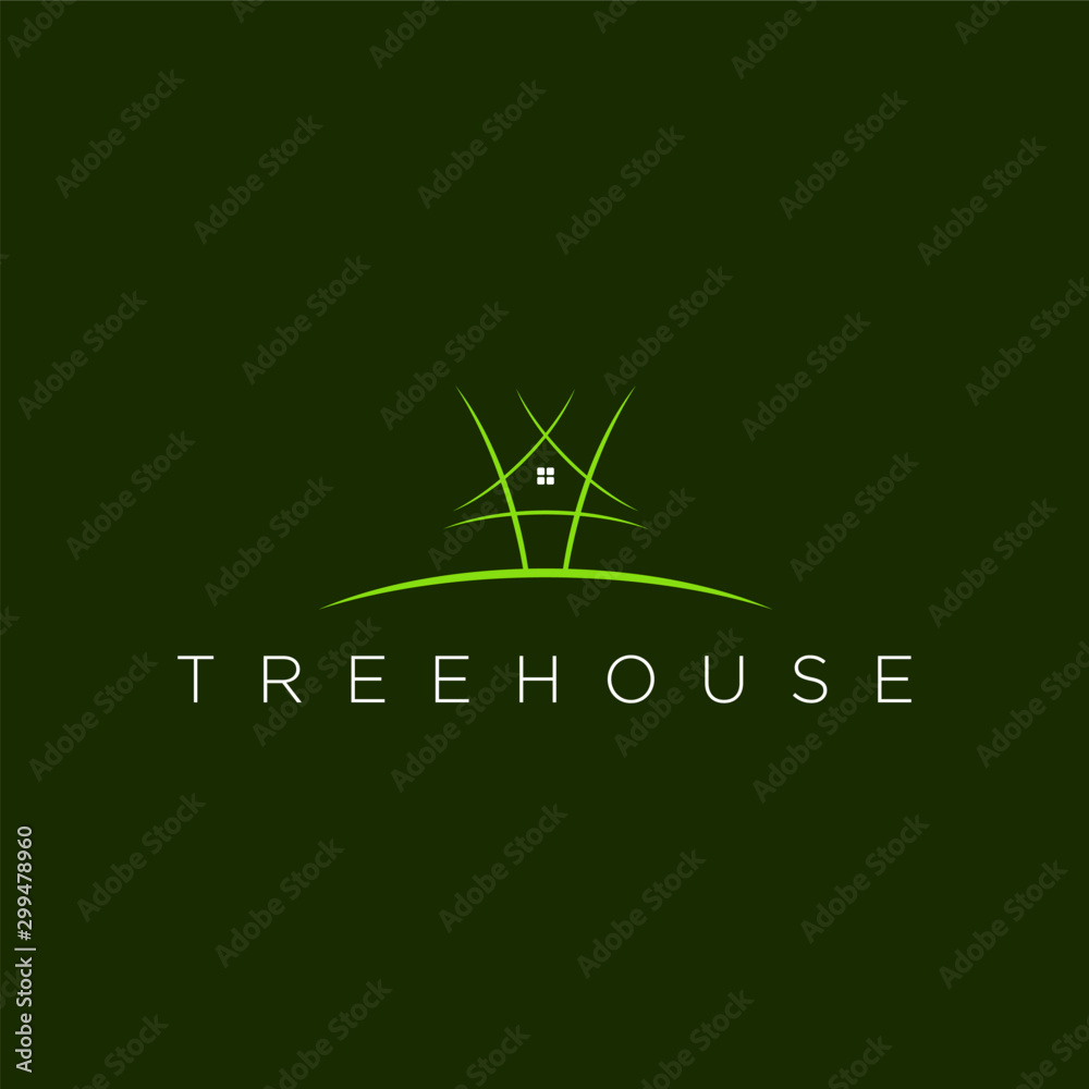 tree house logo design inspiration . tree house logo design template ...