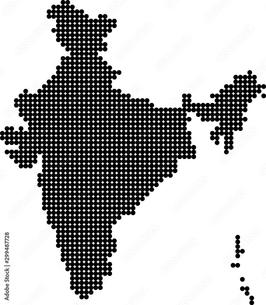 map of India Stock Vector | Adobe Stock