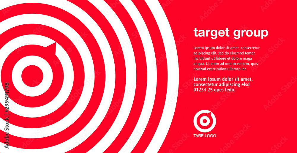 Target logo. Red aim, arrow, compass, speech bubble, Idea concept ...