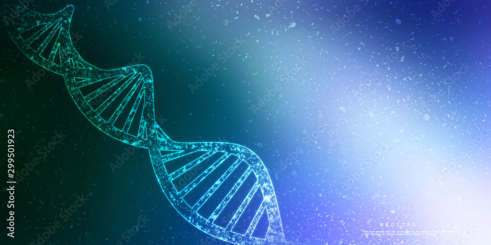 2d render of dna structure, abstract background Stock Illustration ...