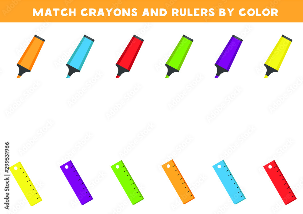 Educational worksheet for preschool kids. Count all pencils, crayons ...