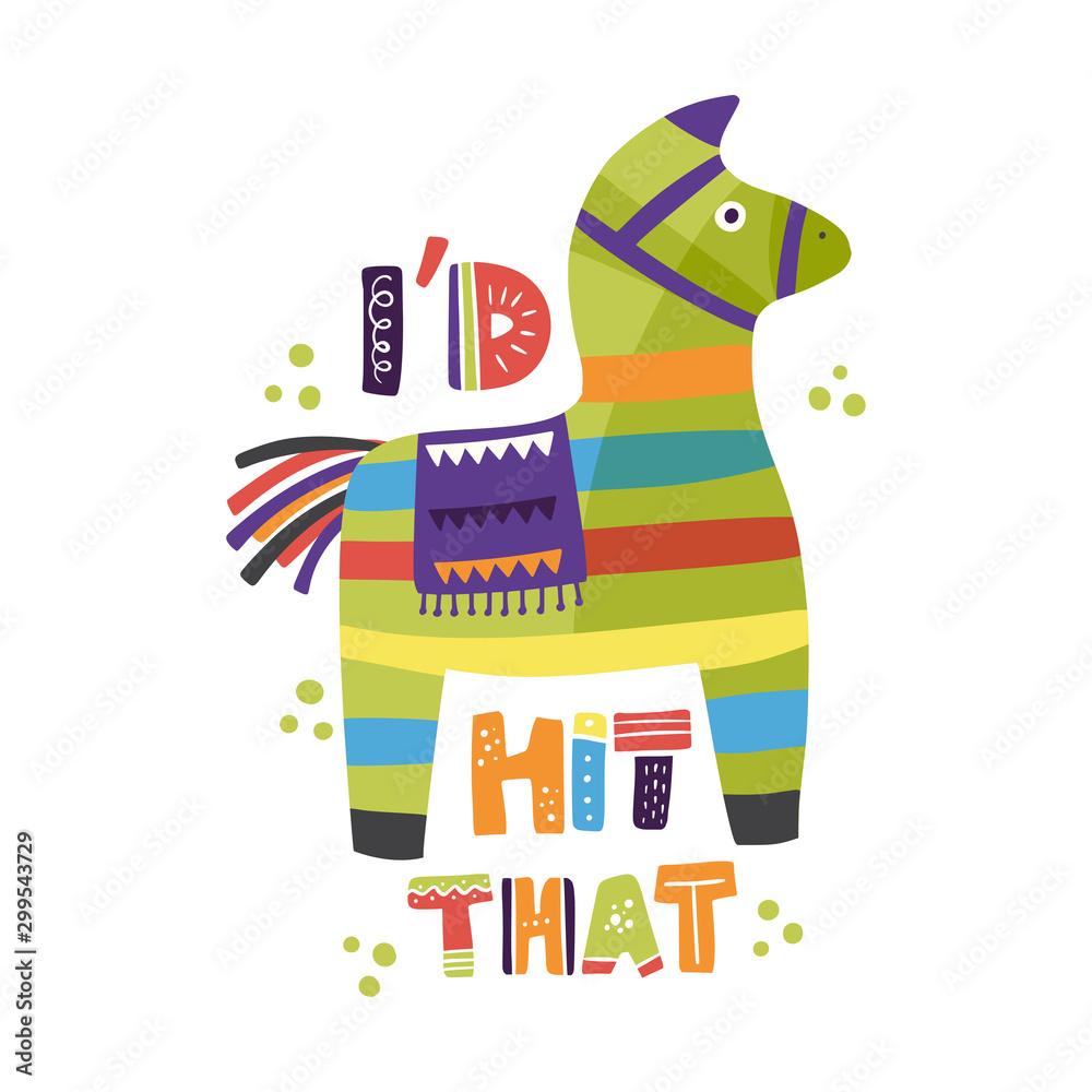 Cinco de mayo vector flat cartoon card. Ornate festive Mexican ...