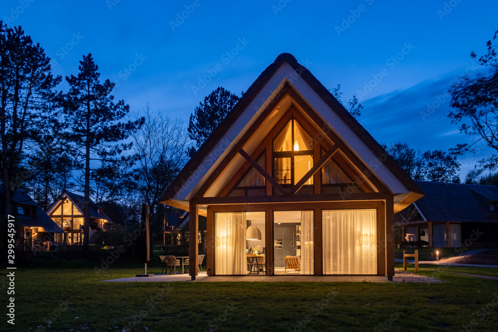 Old historic farmhouse in the Netherlands with reed roof, Traditional ...