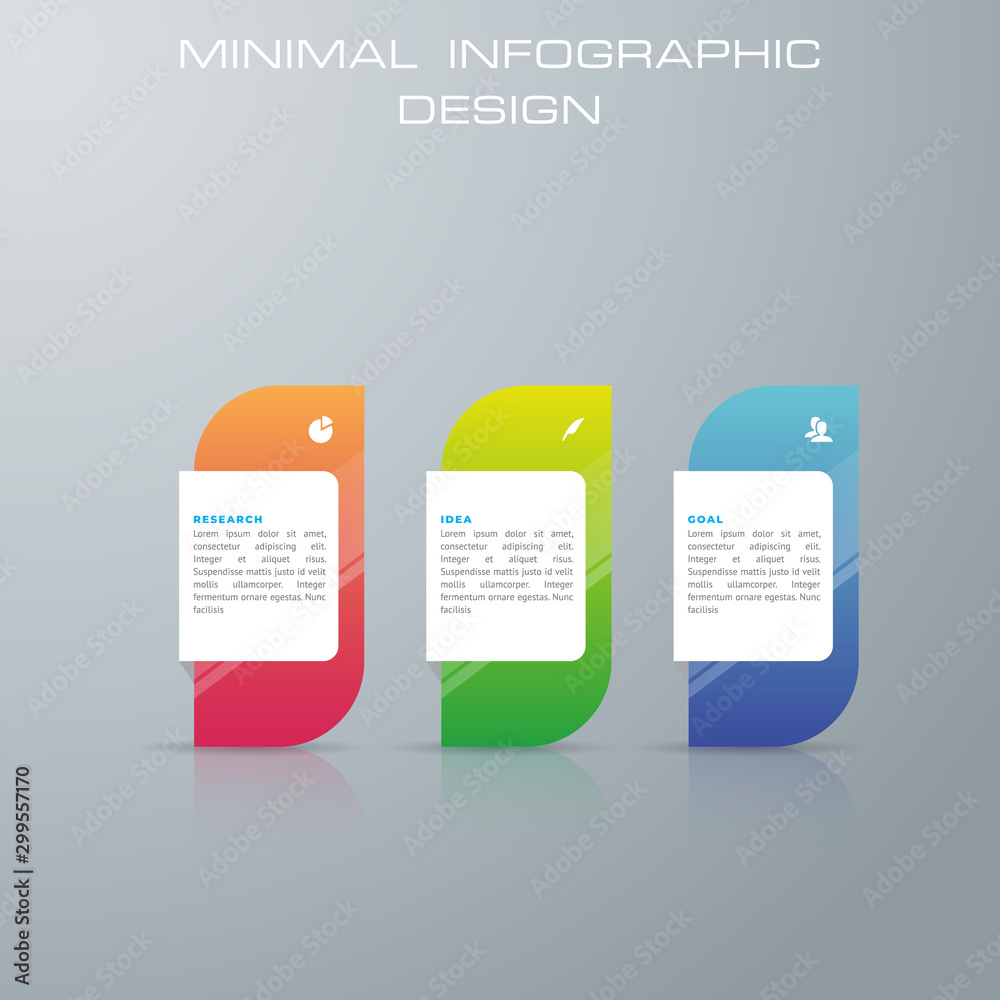 Infographic template with 3 options, workflow, process chart,Timeline ...