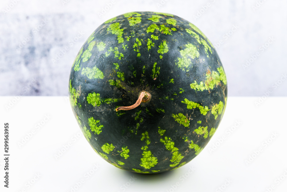 The whole watermelon according to plan. Whole watermelon A shot of a ...