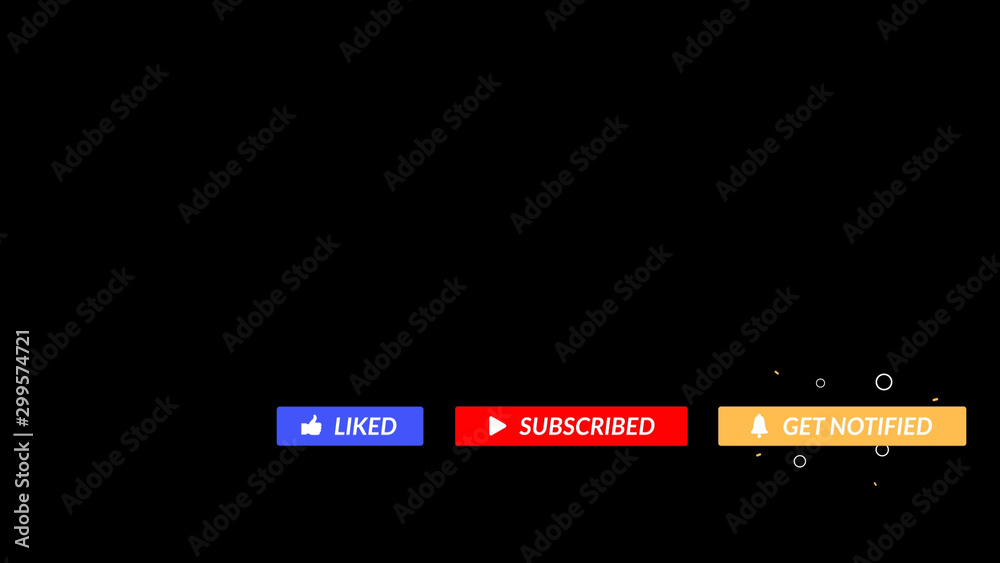 Like, Follow, Share, Subscribe Titles Stock Template | Adobe Stock