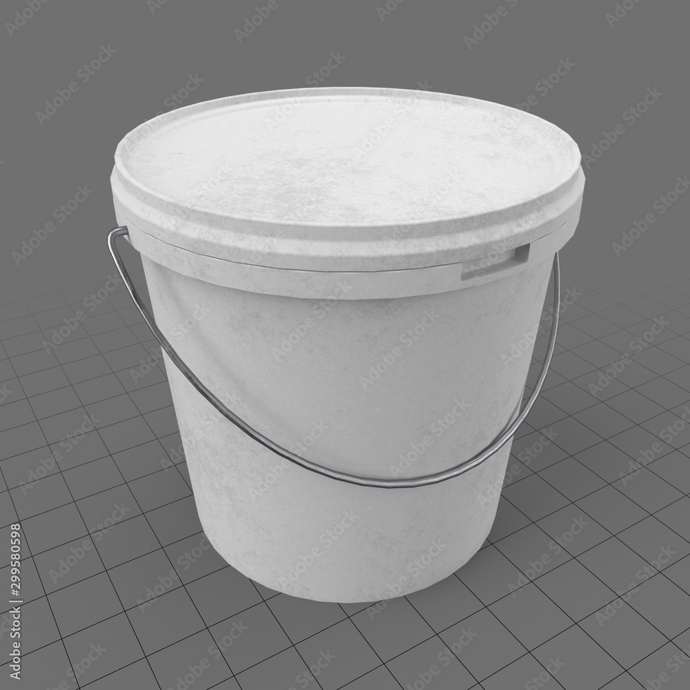 Closed paint bucket Stock 3D asset | Adobe Stock