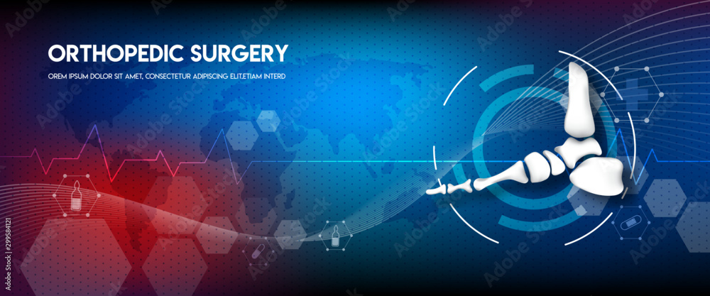 Medical orthopedic abstract background. Treatment for orthopedics ...