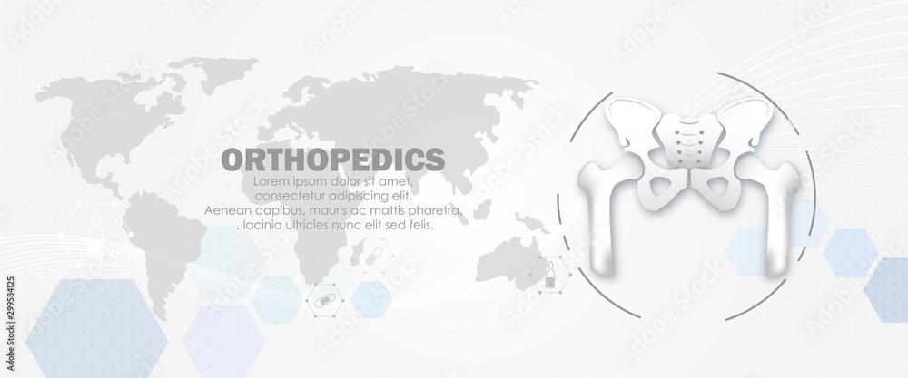 Medical orthopedic abstract background. Treatment for orthopedics ...