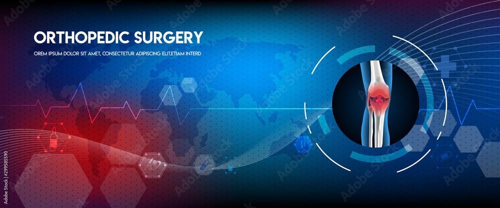 Medical orthopedic abstract background. Treatment for orthopedics ...