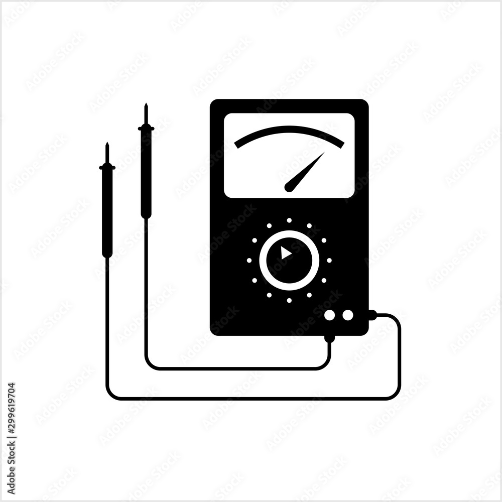 Multi Meter Icon, Multimeter Icon Stock Vector | Adobe Stock