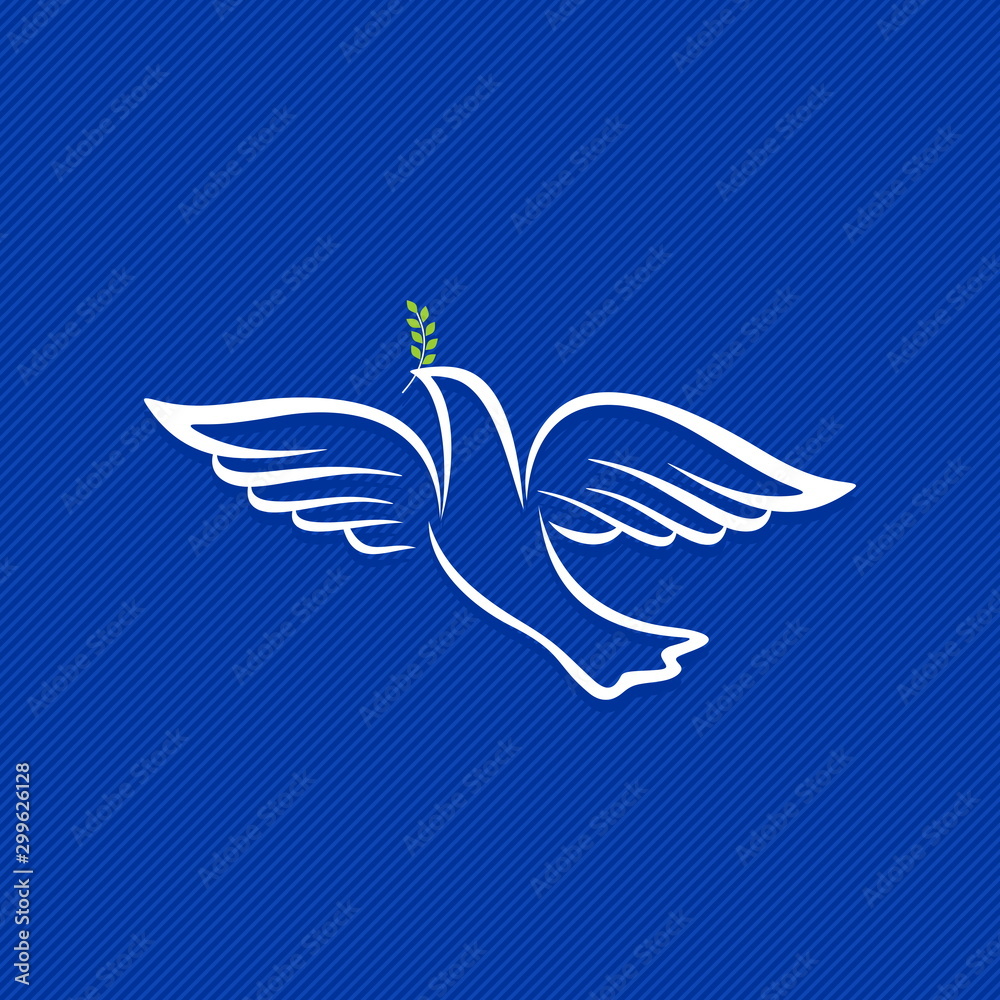Dove, a symbol of peace and purity. The biblical symbol of the Holy ...