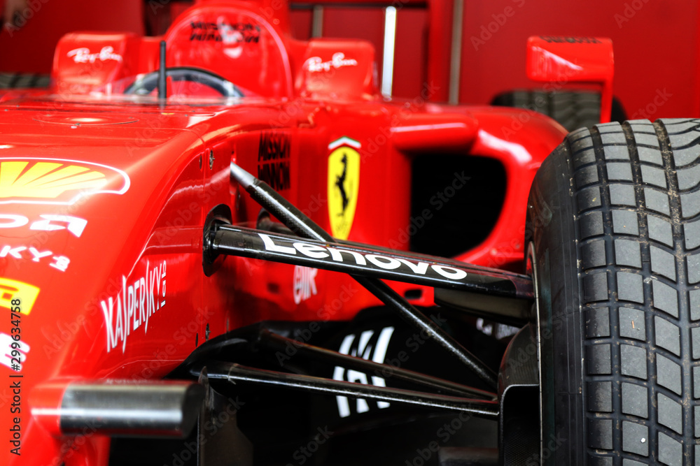 ferrari Formula 1 racing car, italian design Stock Photo | Adobe Stock