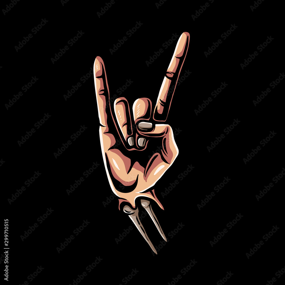 Skeleton Rock Hand Sign