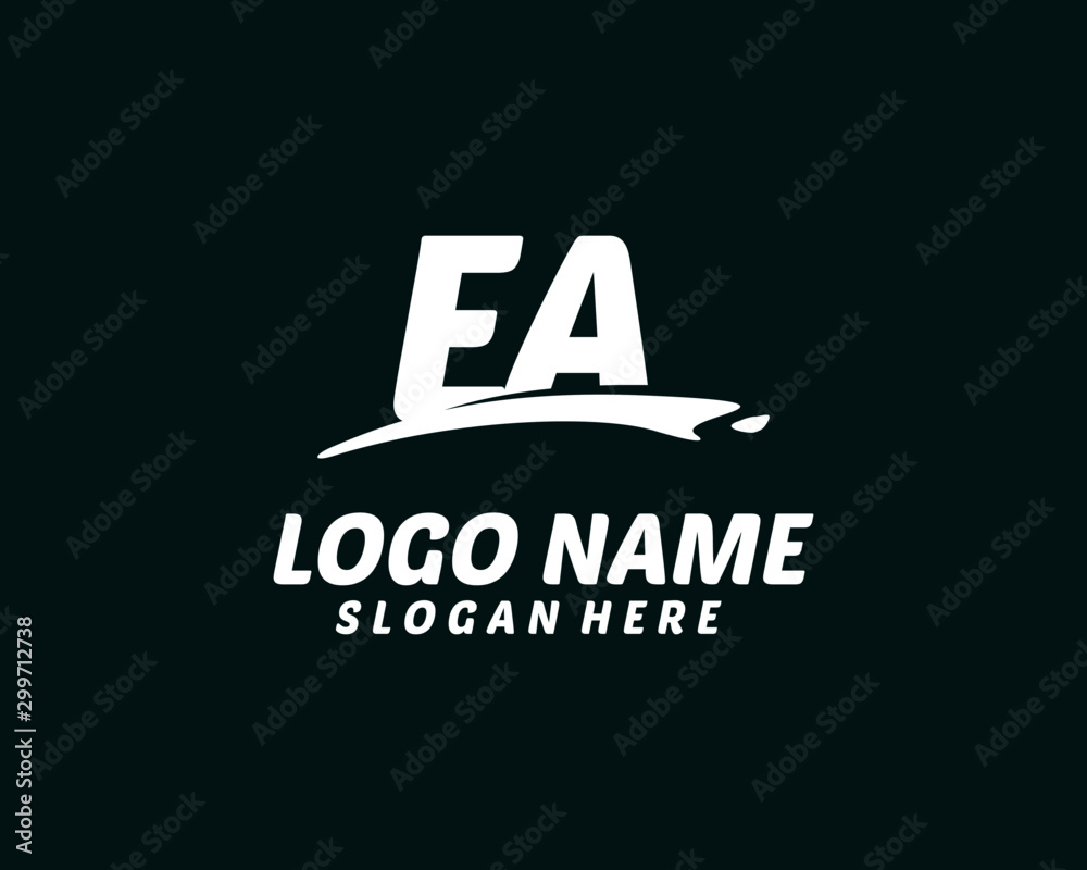 EA Initial with splash logo vector Stock Vector | Adobe Stock