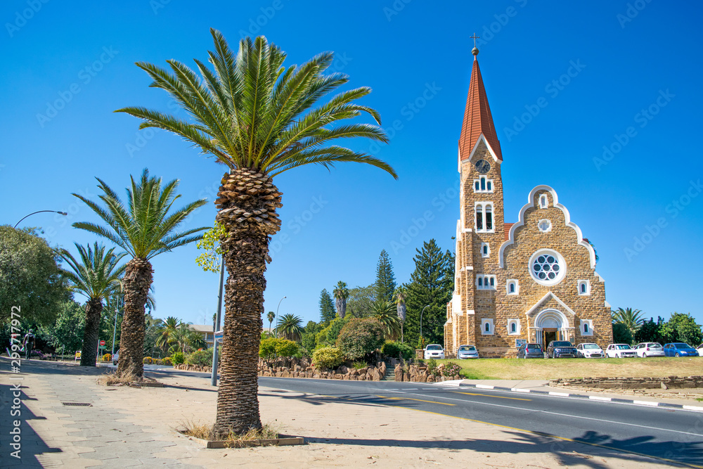 Windhoek's Famous Christ Church and Palm Tree Walkway - Windhoek ...
