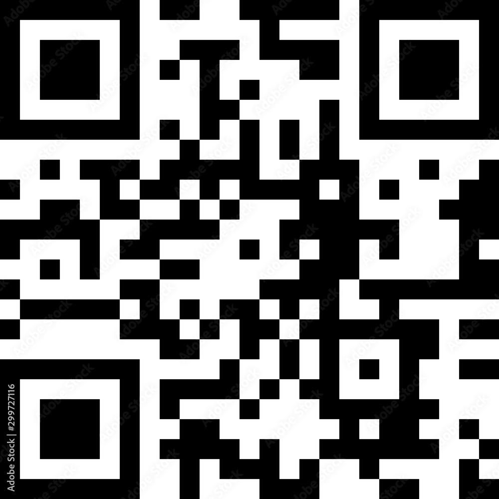 qr code on black background Stock Illustration | Adobe Stock