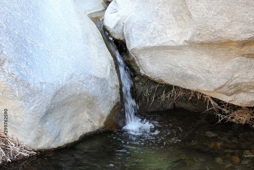 Very rare are waterfalls in the Colorado Desert, such as this one ...