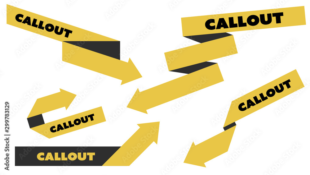 Arrow Callouts Stock Template | Adobe Stock